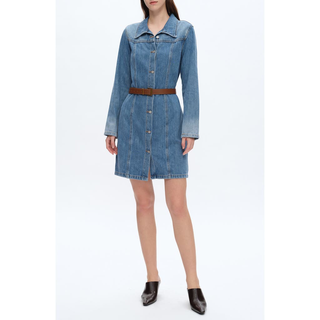 BAYEAS Bayeas Long Sleeve Denim Shirtdress
